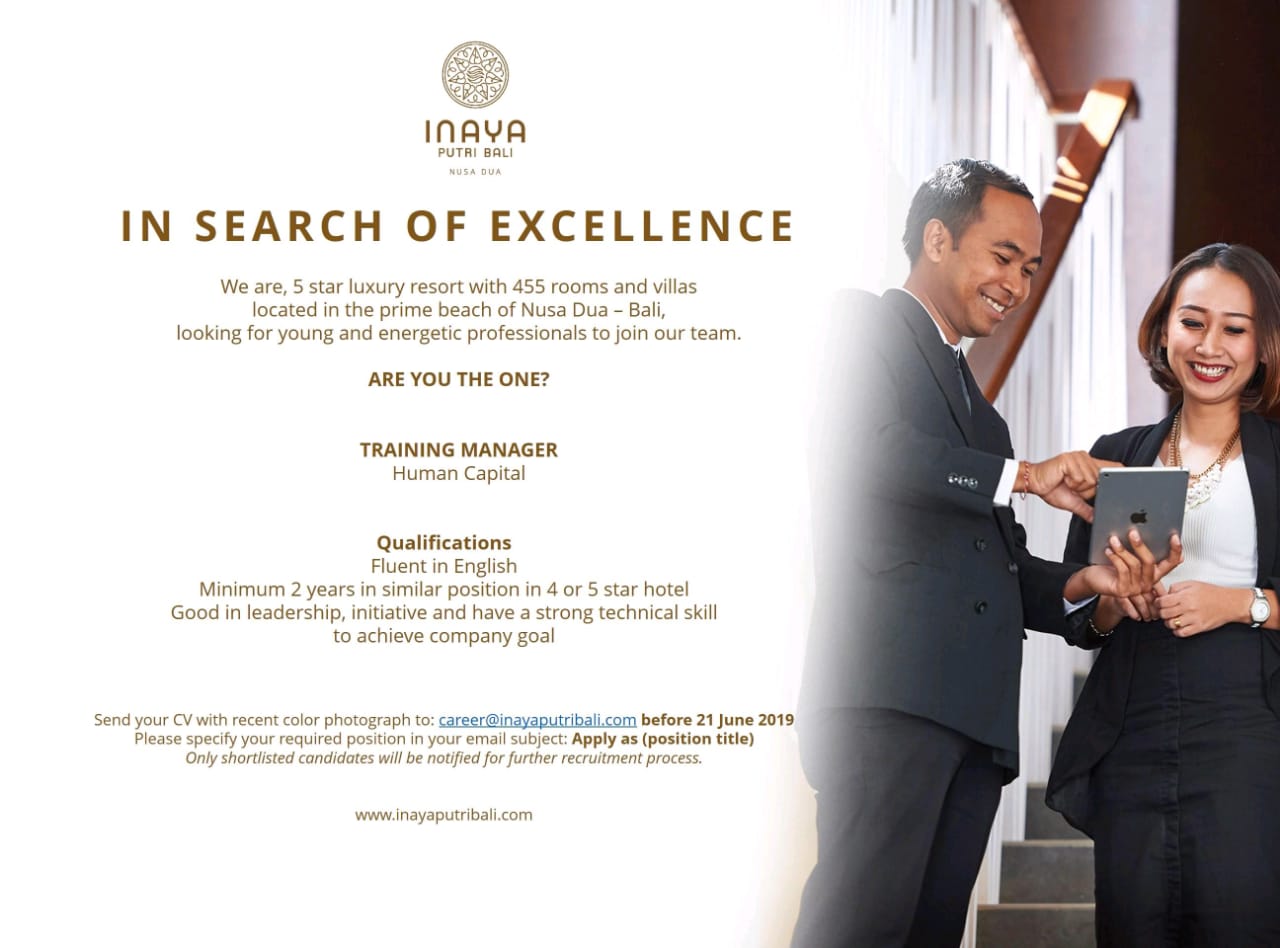 Inaya Putri Bali Nusa Dua Hhrma Hotel Job Vacancy Indonesia 8748